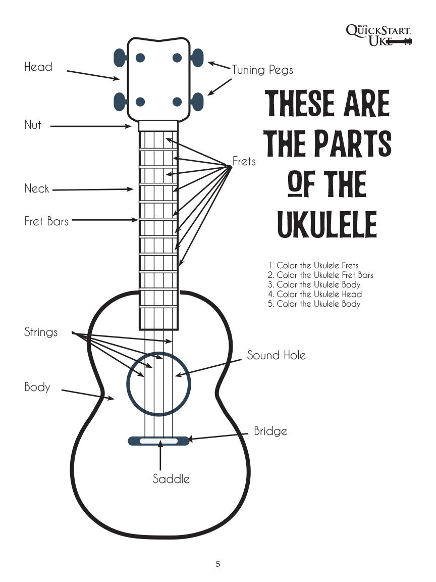 KID'S UKE – UKULELE ACTIVITY FUN BOOK – MS WORKS Pte Ltd