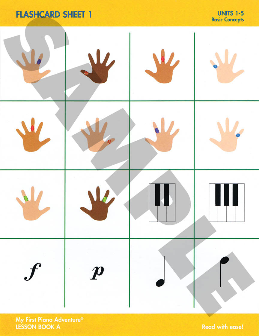 My First Piano Adventure® Flashcard Sheets – MS WORKS Pte Ltd