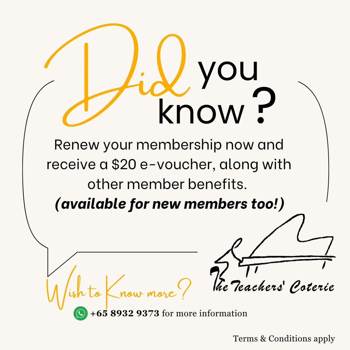 EXCLUSIVE Offers for TTC Members – MS WORKS Pte Ltd